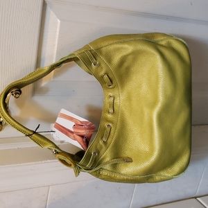 Bosca | Bags | Bosca Green Leather Hobo | Poshmark